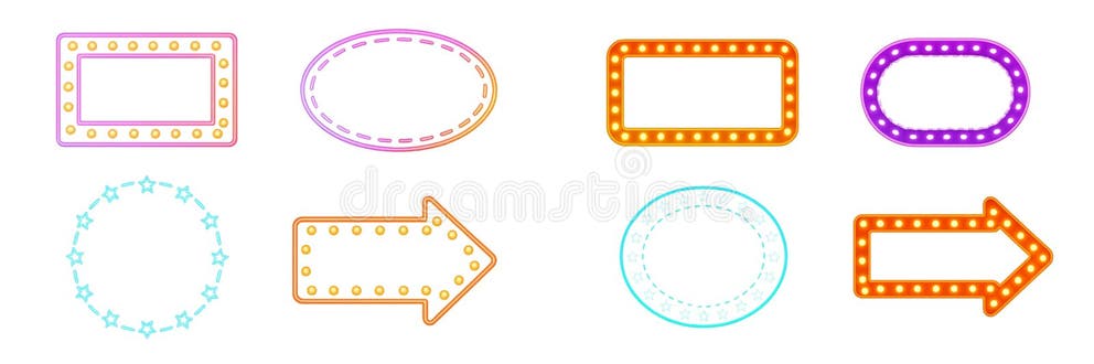 Colorful Decorative Frames and Arrows Suitable for Signage, Events, or ...