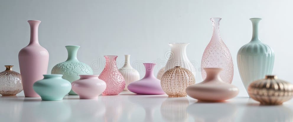 Colorful Decorative Objects in Pastel Colors for Home Decor Stock Image ...