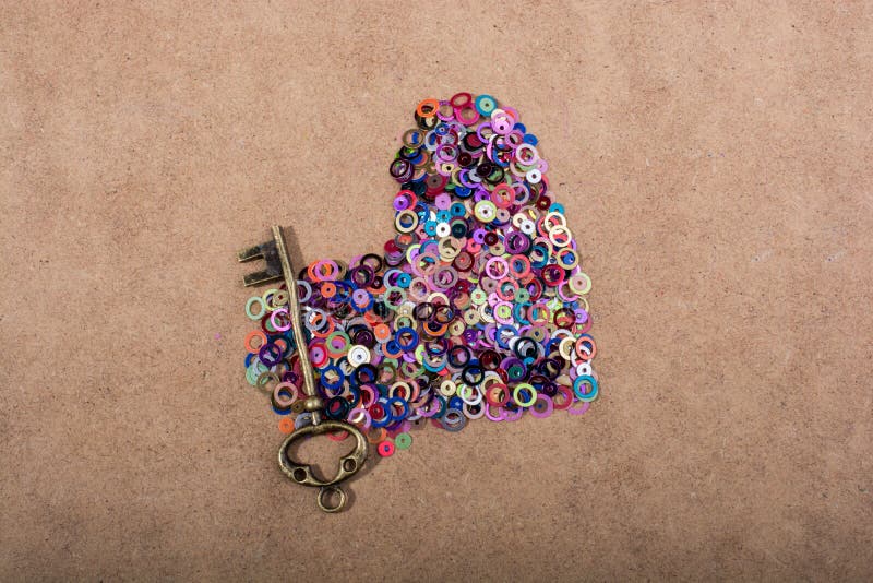 Heart Shaped Colorful Decorative Objects Stock Photo - Image of heart ...