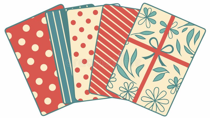 Colorful Decorative Papers, Gift Wrapping, Scrapbooking Elements ...