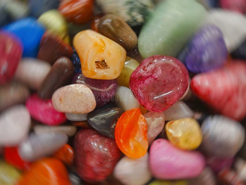 Colorful Decorative Pebbles Stock Image - Image of pattern, natural ...