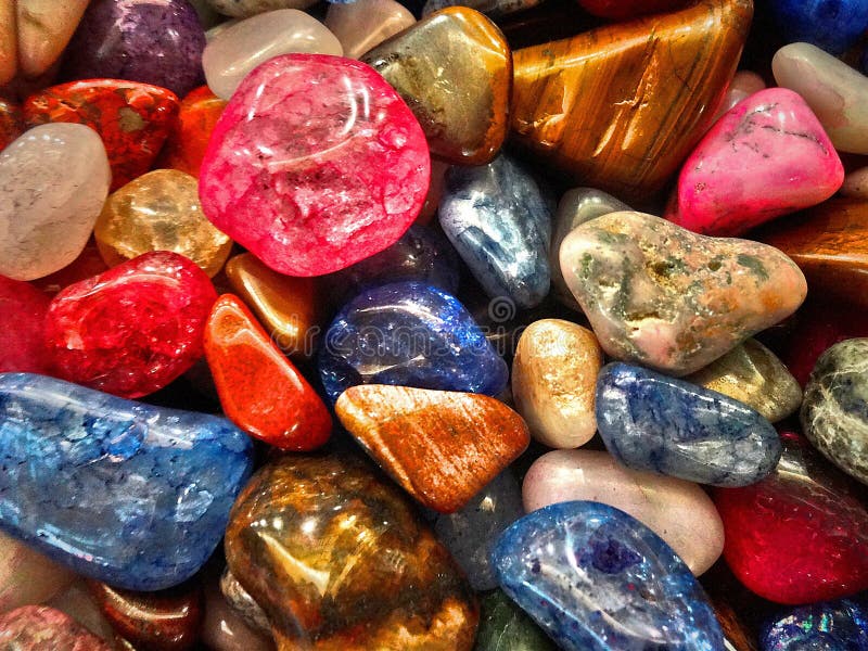 Colorful Decorative Pebbles Stock Photo - Image of natural, pattern ...