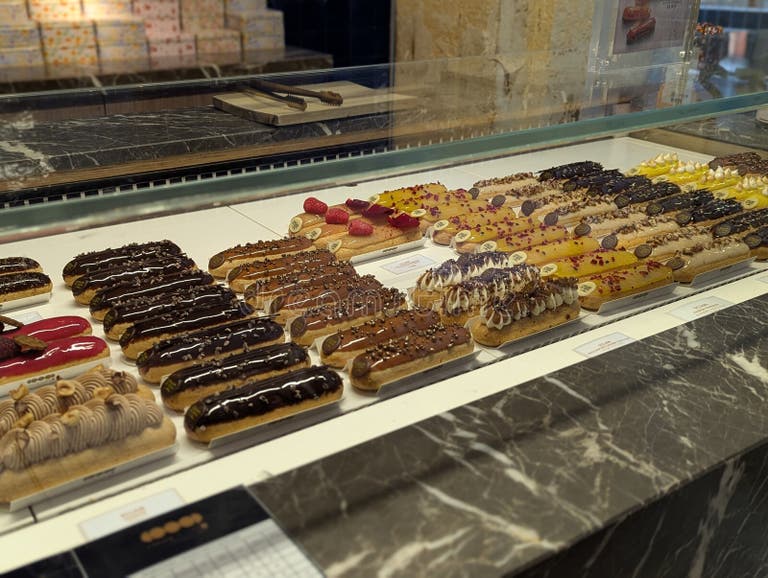 Colorful and Delicious Profiteroles Cakes Stock Image - Image of ...