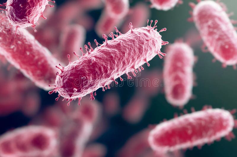 Colorful Depiction of Bacteria Showcasing the Complexity of Microscopic ...