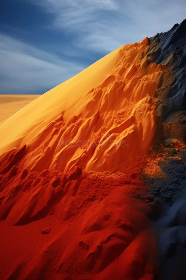 Colorful Desert Sand As the Background Image with Wave-shaped Structure ...