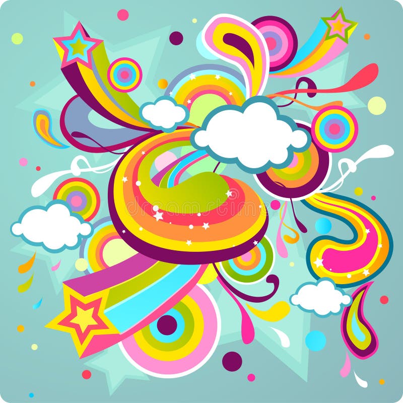 Colorful design stock vector. Illustration of fresh, color - 6216400