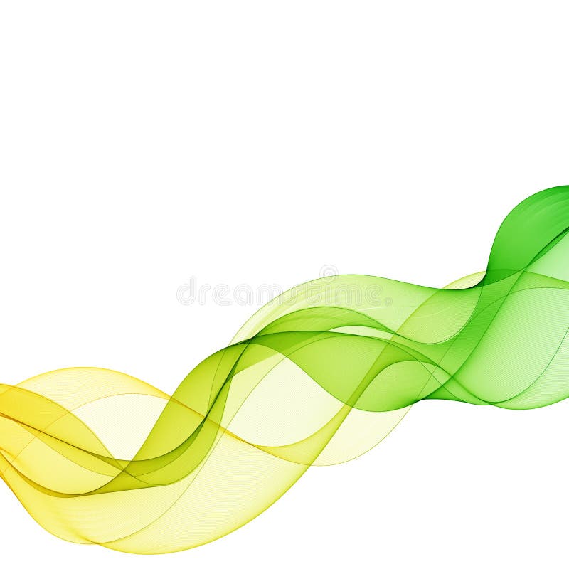 Colorful Design Element Gradient Wave Line Isolated on White Background ...