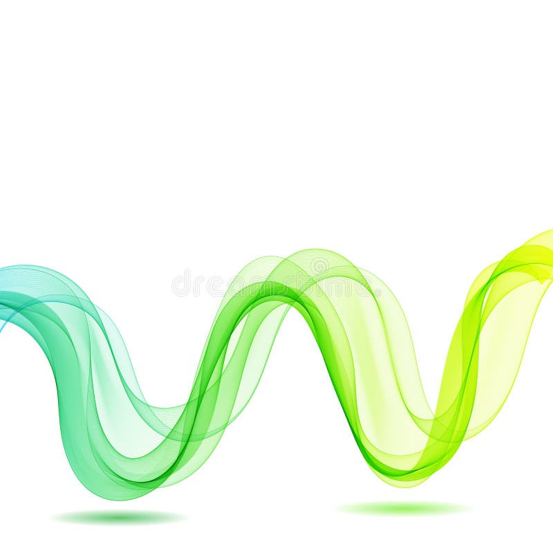 Colorful Design Element Gradient Wave Line Isolated on White Background ...
