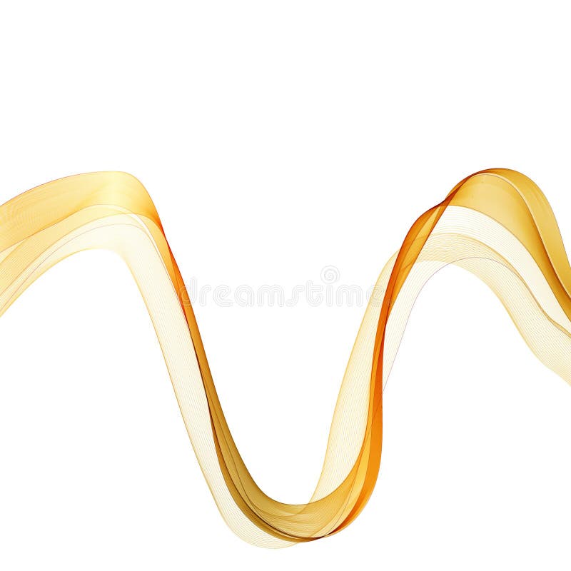 Colorful Design Element Gradient Wave Line Isolated on White Background ...