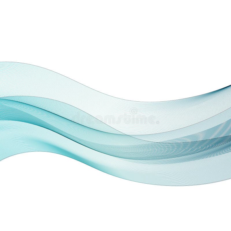 Colorful Design Element Gradient Wave Line Isolated on White Background ...