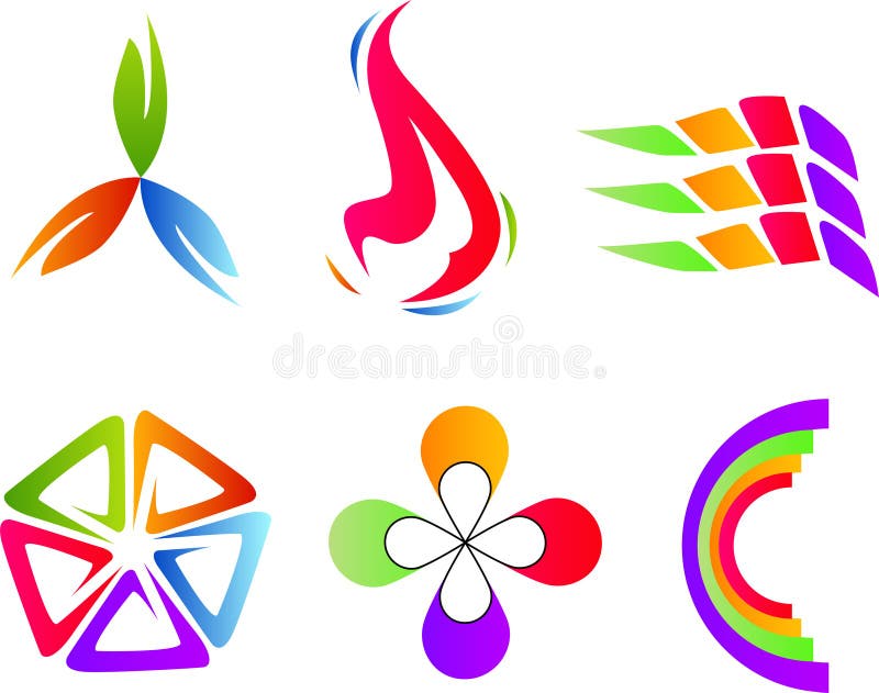 Colorful design elements stock illustration. Illustration of idea ...