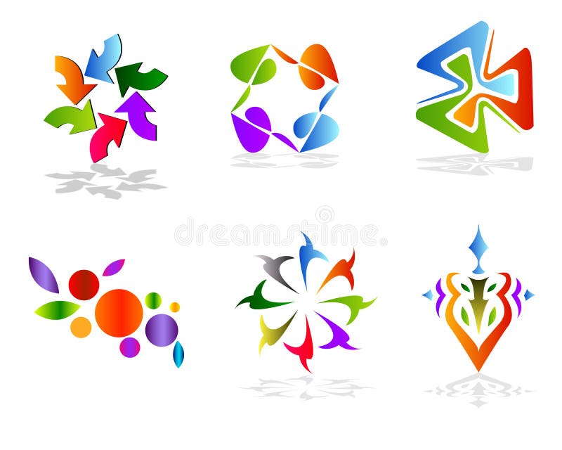 Colorful design elements stock illustration. Illustration of abstract ...