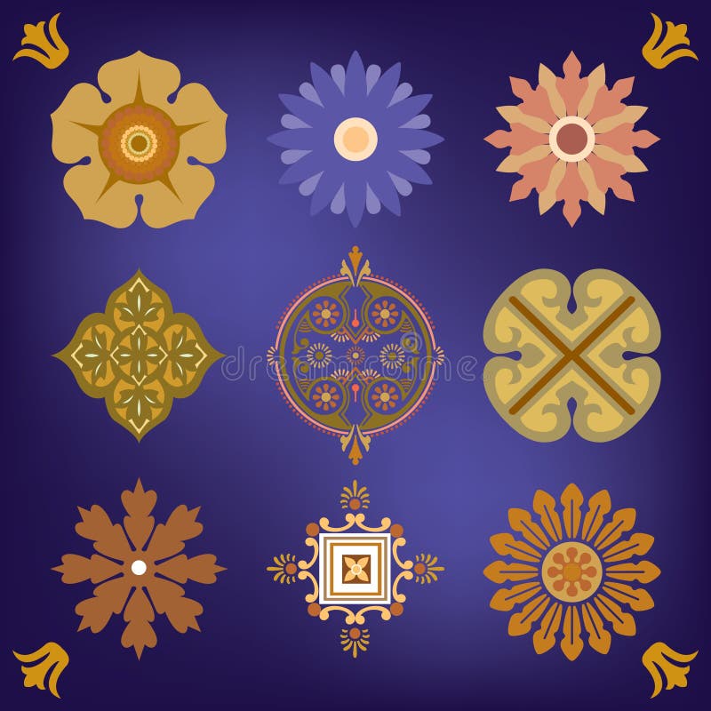 Colorful design elements stock vector. Illustration of decorative ...