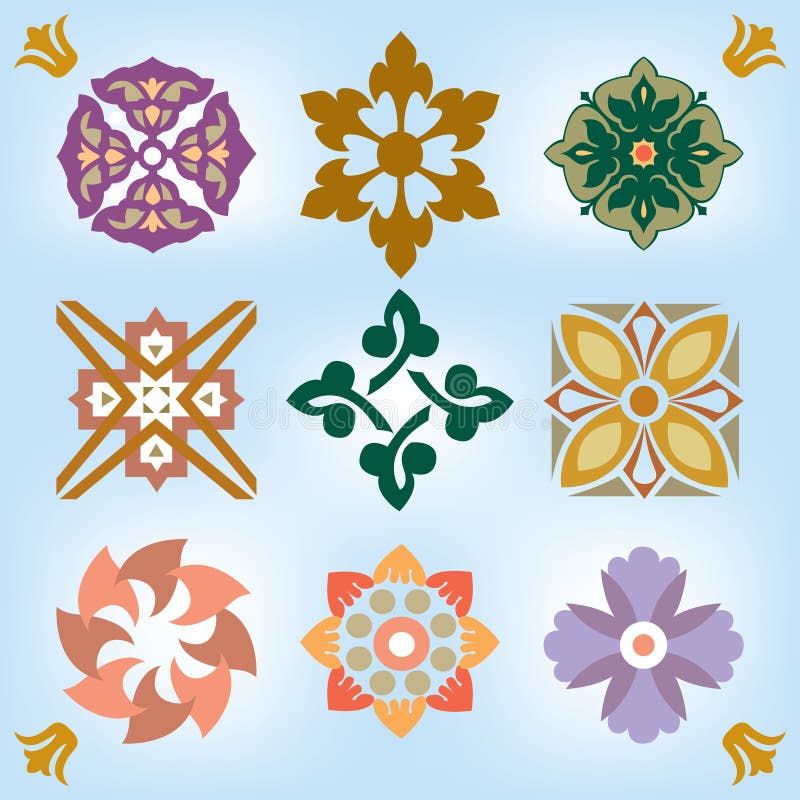 Colorful design elements stock vector. Illustration of decoration ...