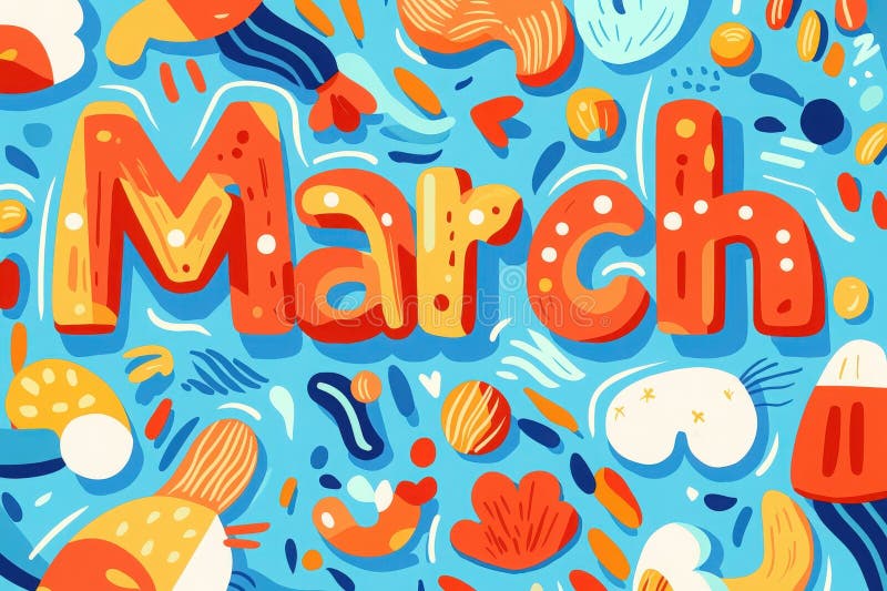 March Celebration with Vibrant Colors and Playful Designs for ...