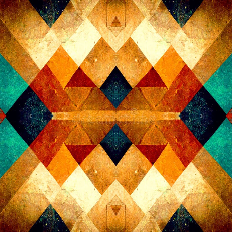 Colorful Design of a Mexican Talavera Seamless Pattern Tile Stock ...