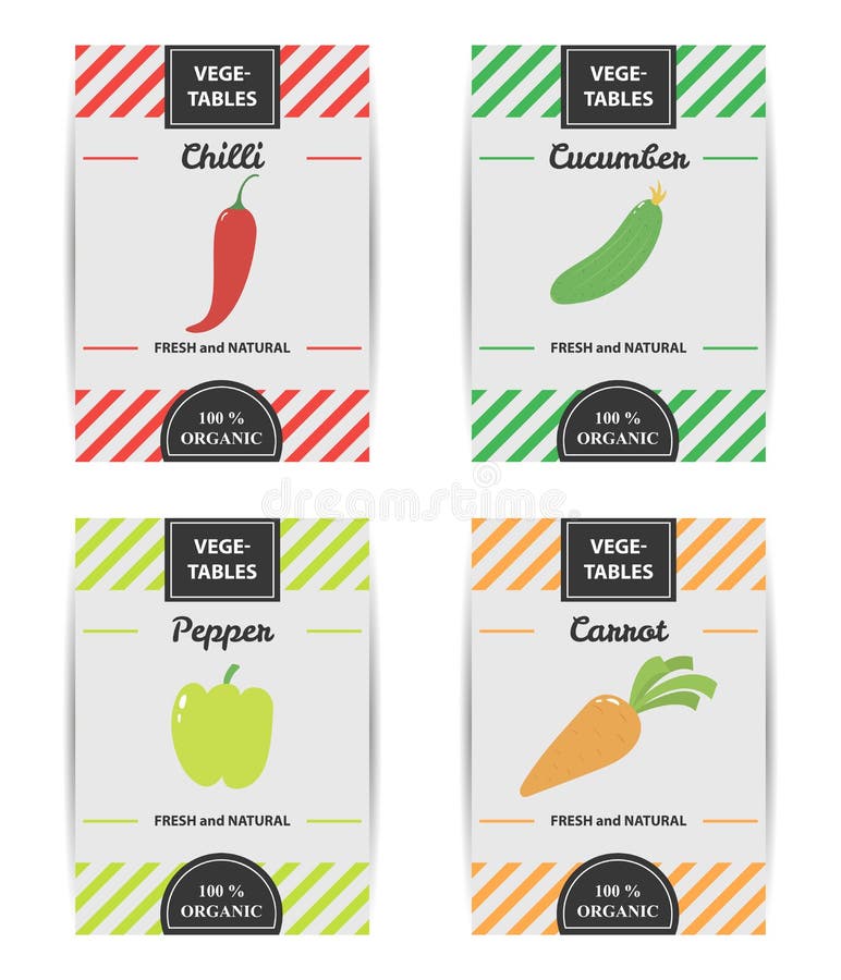Vegetable labels stock vector. Illustration of farm, natural - 37881759