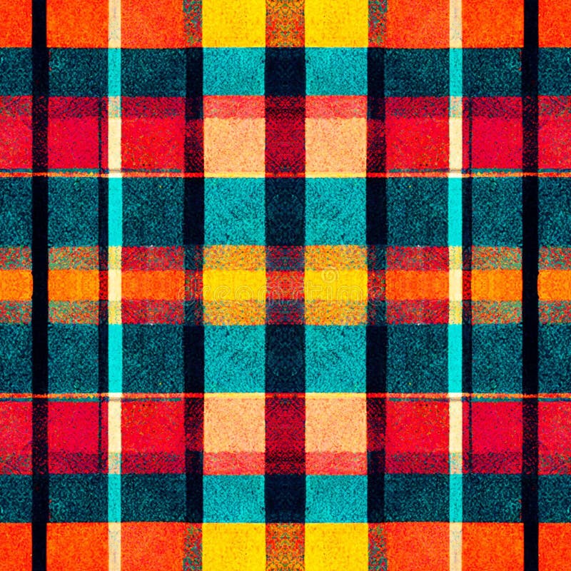 Colorful Design of Tartan Plaid Seamless Pattern Stock Illustration ...
