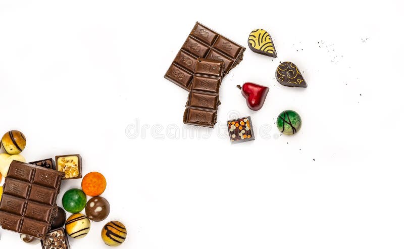 Designer chocolates stock image. Image of dressed, designer - 68941911