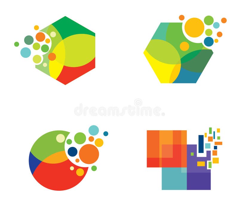 Colorful designs stock illustration. Illustration of concept - 43336558