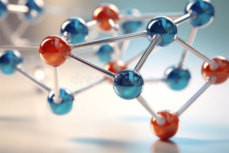 Colorful Detailed View of Molecule. Scientific Image of Cell Membrane ...