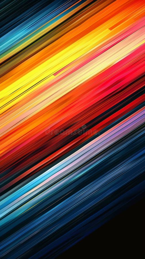 Colorful Diagonal Abstract Lines Design, Vibrant Pattern. Modern Art ...