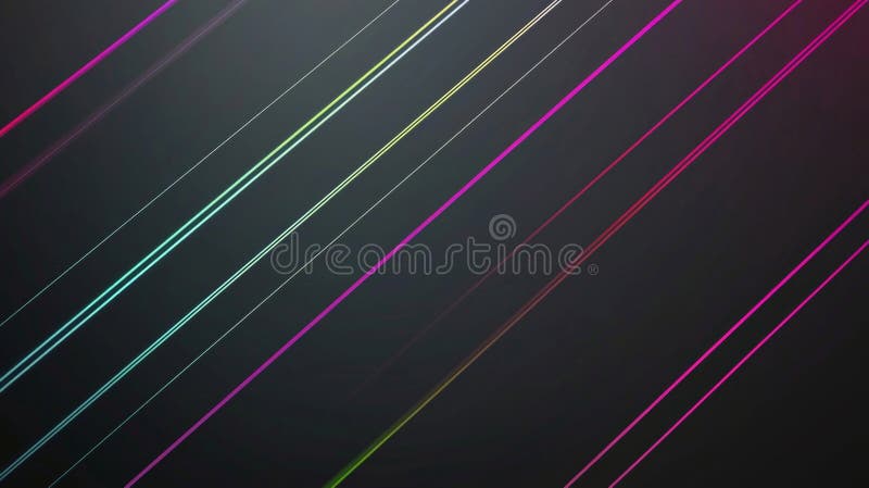 Colorful Diagonal Lines on a Dark Background Create a Dynamic and ...