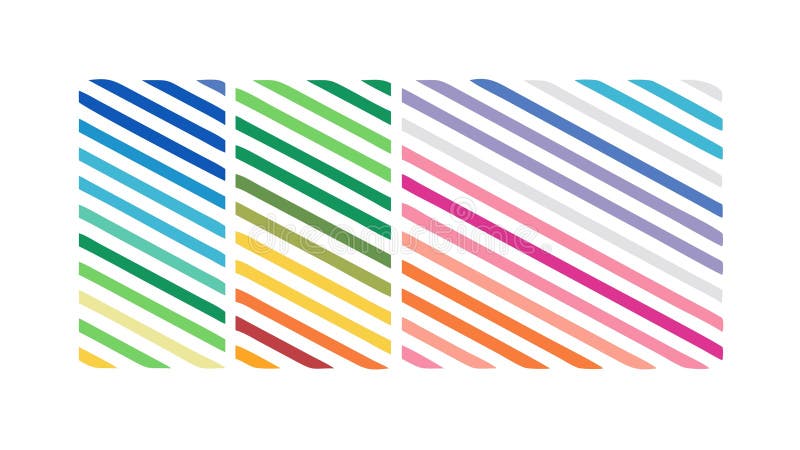 Colorful Diagonal Stripes Pattern. Abstract Graphic Design Element ...