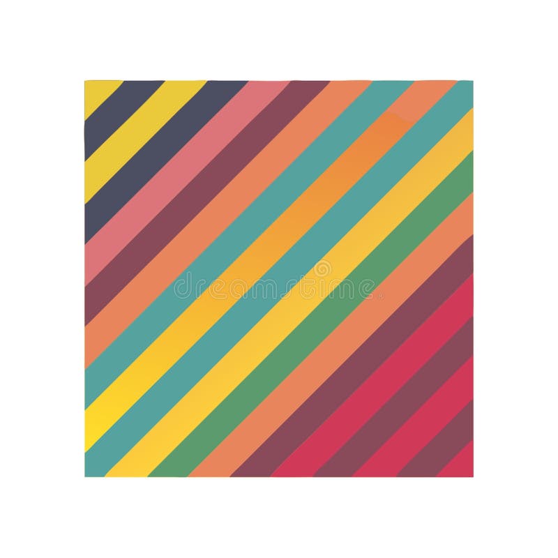 Colorful Diagonal Stripes Pattern Retro Abstract, Vector Design ...