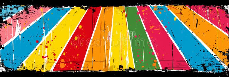 Colorful Diagonal Stripes with Speckled Paint Splatters, Artistic and ...