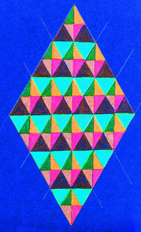 Colorful diamond shape stock image. Image of rhombus - 109374989