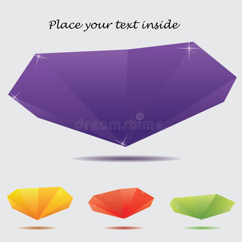 Colorful diamond shapes stock vector. Illustration of element - 20066223