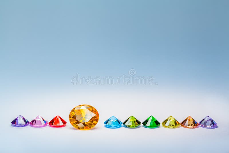Colorful Diamonds in White Background Stock Image - Image of colorful ...