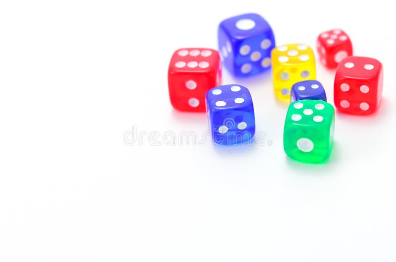 Colorful dice stock photo. Image of squares, luck, gambling - 26808596