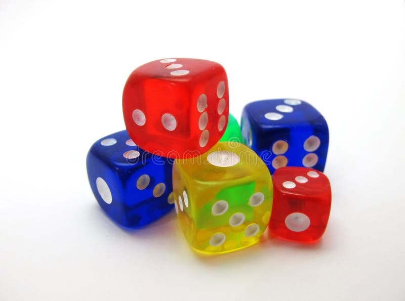 Different colors of dices stock image. Image of isolated - 2336103