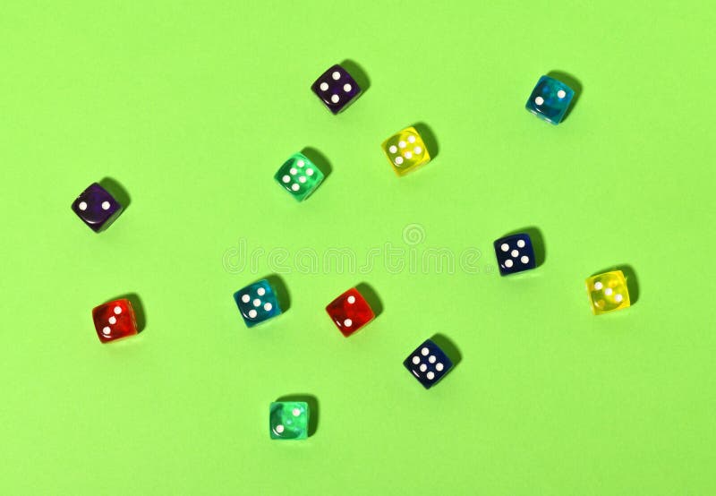Colorful dice stock photo. Image of competition, game - 30750602