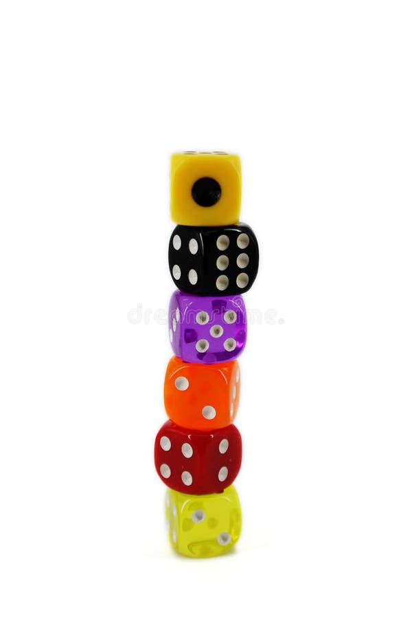 Colorful Dice Set stock photo. Image of black, green - 44033964