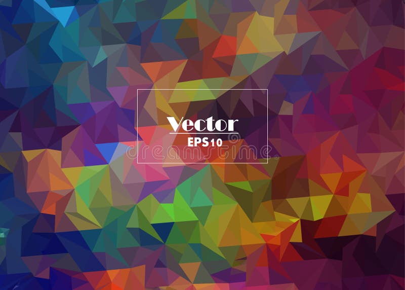 Colorful Digital Abstract Vector Image Stylized from Triangles Stock ...