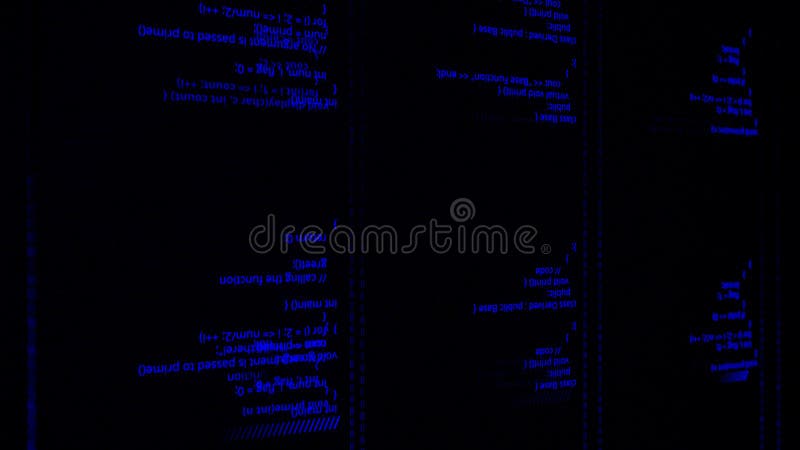 Source Code Walls on Black Background. Animation Stock Photo - Image of ...