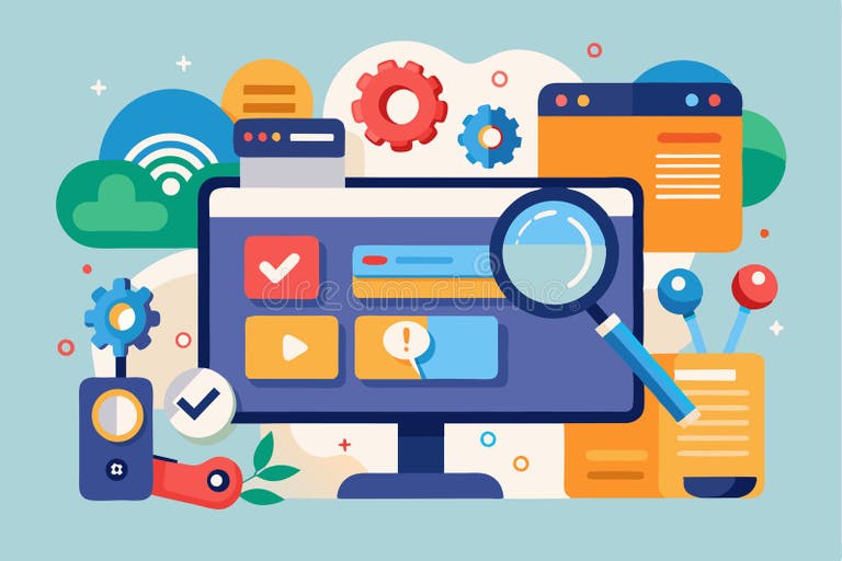 A Colorful Digital Design Featuring a Customizable Search Engine ...