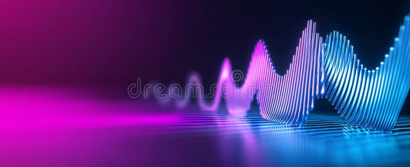 Colorful Digital Equalizer with an Abstract Sound Wave Pattern. Stock ...