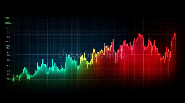 Colorful Digital Graph Showing Dynamic Data Trends and Fluctuations ...