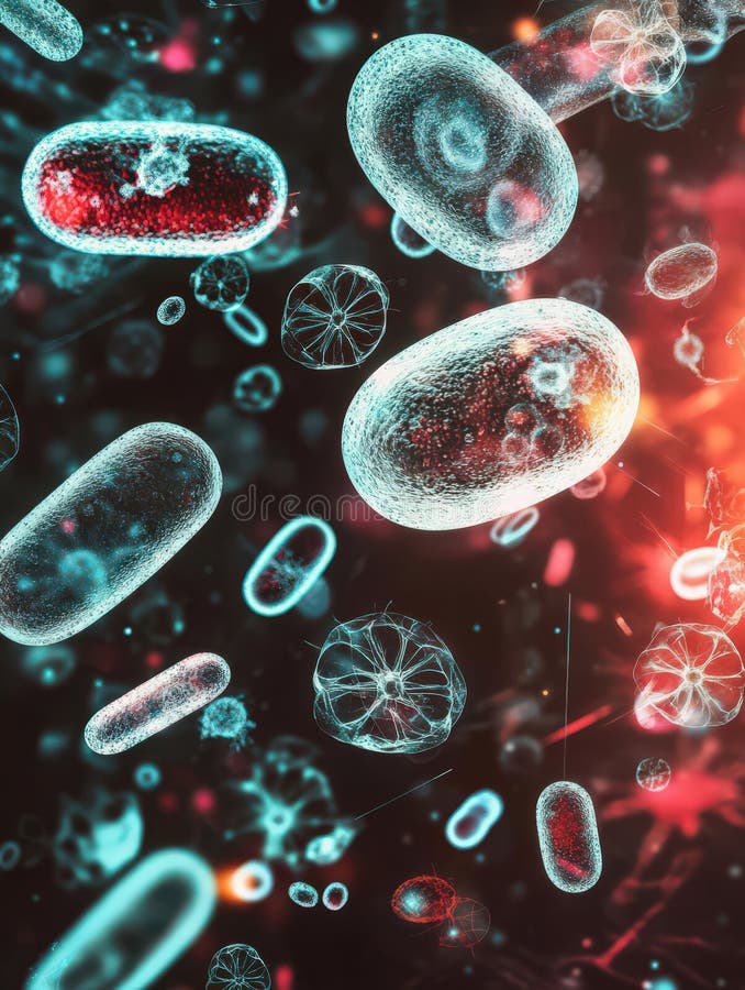 644 Digital Microscopic Bacteria Illustration Stock Photos - Free ...