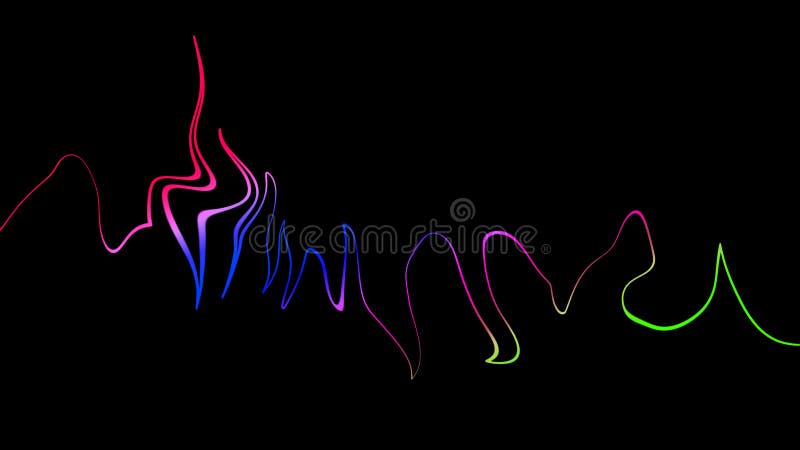 Colorful Digital Line . Speaking Sound Wave Lines Stock Illustration ...