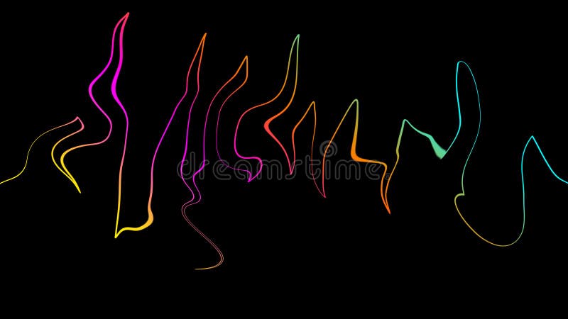 Colorful Digital Line . Speaking Sound Wave Lines Stock Illustration ...