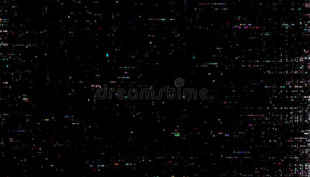 Colorful Digital Noise Static Interference Pattern Stock Illustration ...
