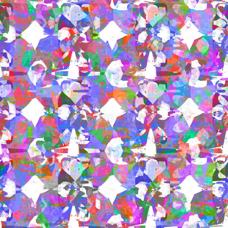 Colorful Digital Pattern Work, Abstract Wall Surface Effect and Mixed ...