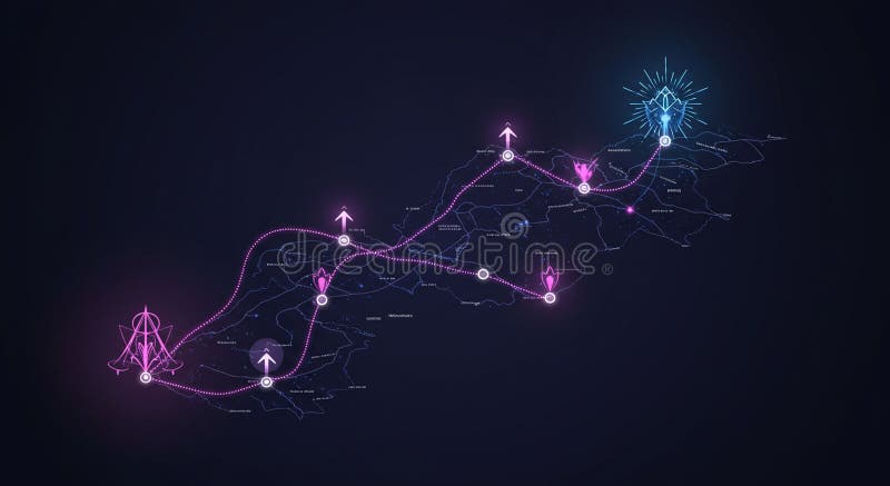 Futuristic Digital Map Representation Stock Illustrations – 3,459 ...