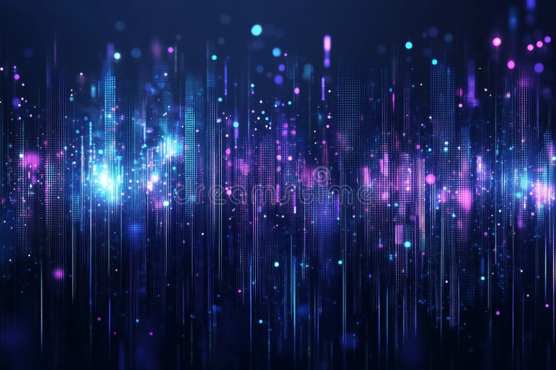 Colorful Visual Representation Sound Waves Digital Design Featuring ...