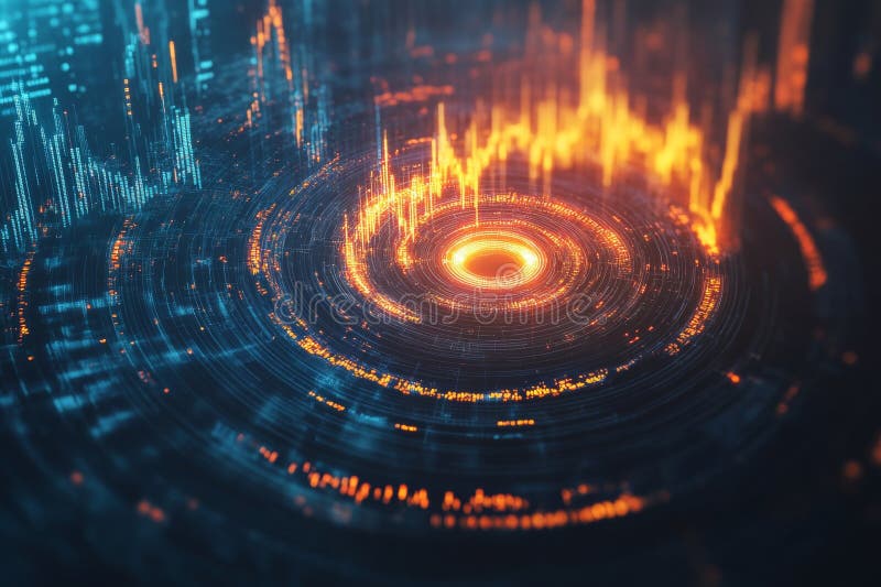 Colorful Digital Soundwave Patterns in a Dynamic Abstract Background ...